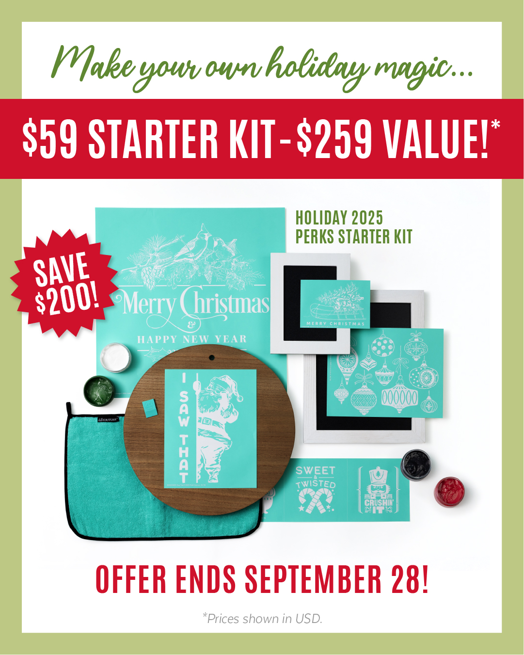 Asset - Perks & Designer Holiday Starter Kit – Chalk Couture