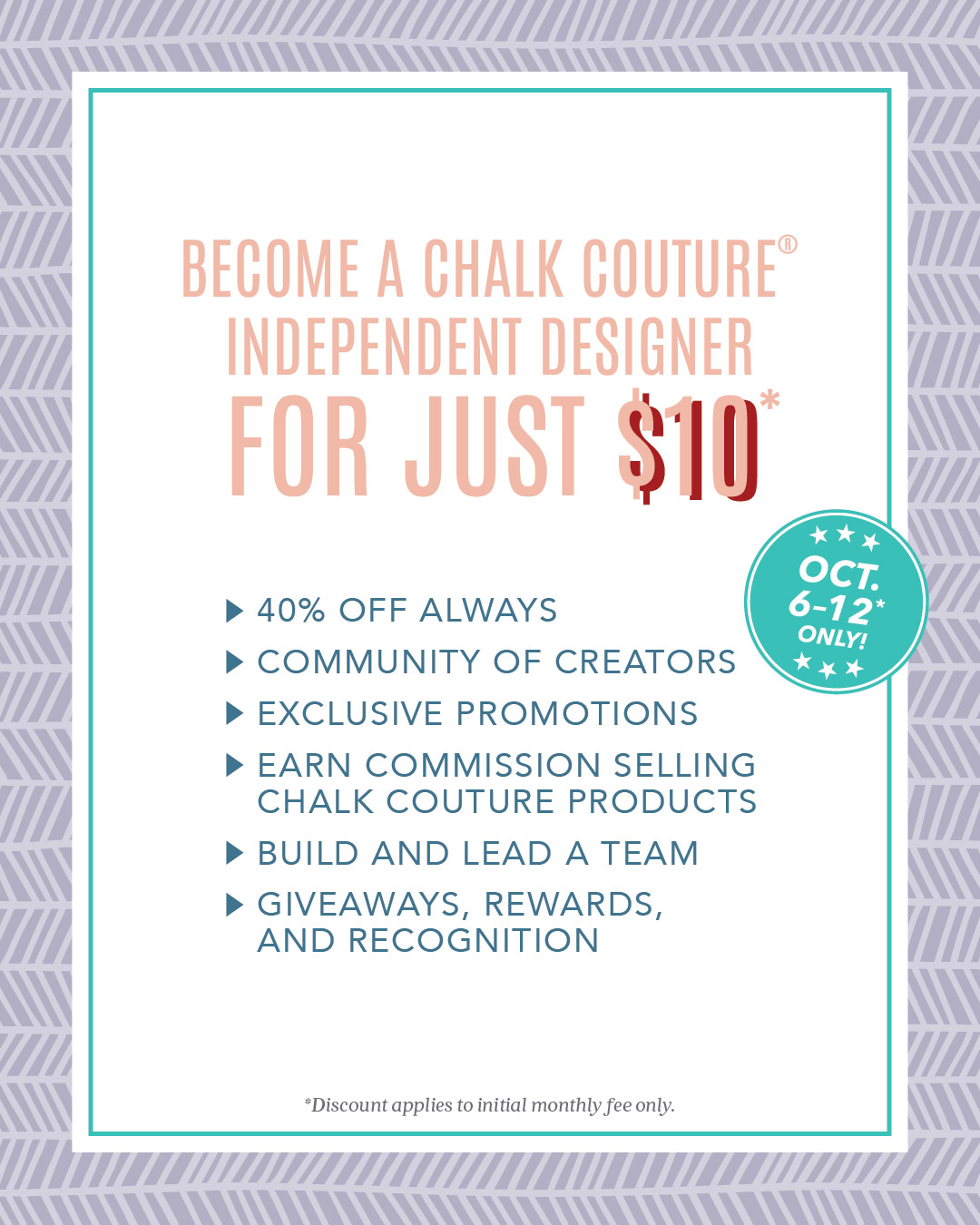 Asset - Half off Designer/Perks Enrollment – Chalk Couture