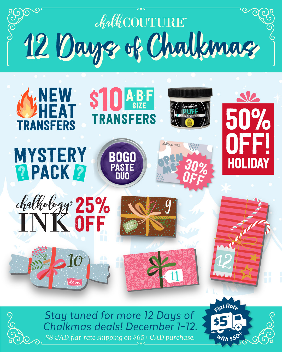 12 Days of Chalkmas - Day 8 25 Off Ink – Chalk Couture